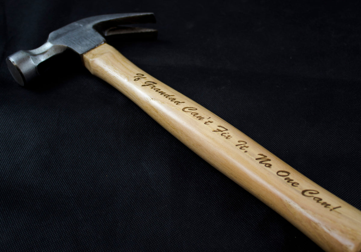 Personalised Hammer, Engraved Hammer, Wooden Hammer – Irish Wooden Gifts