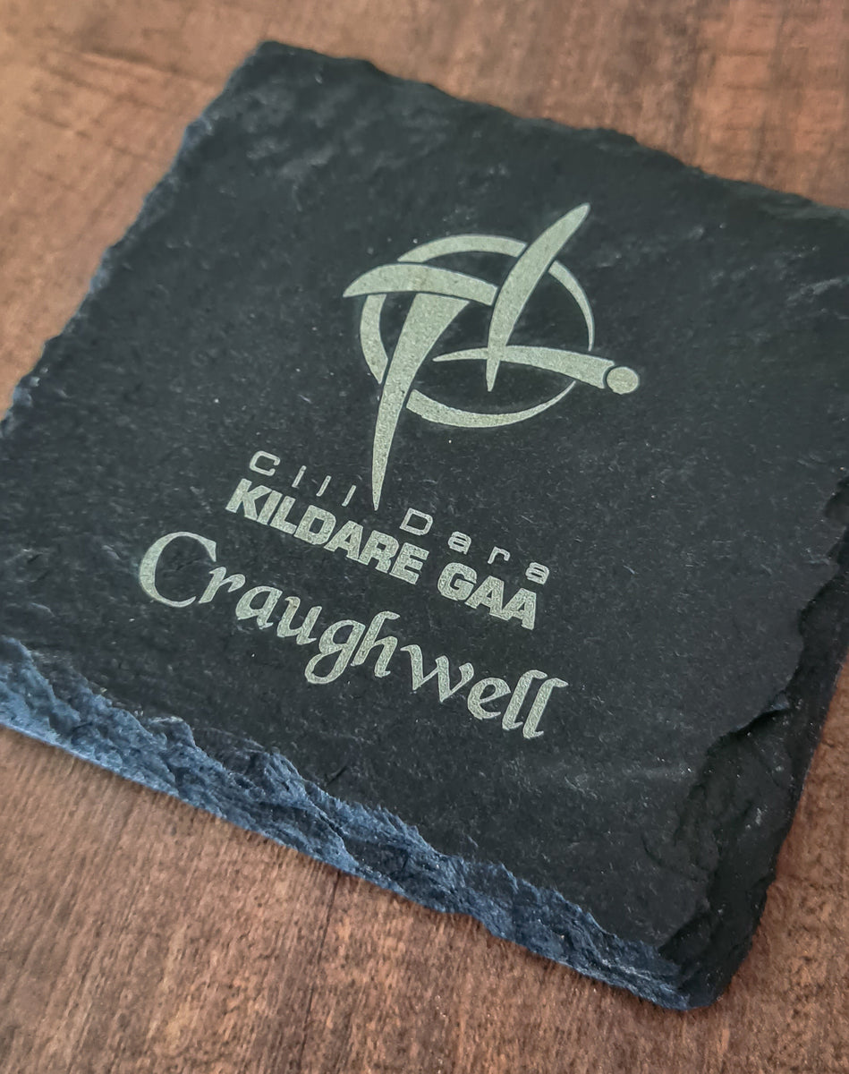 Fully Personalised Slate Coaster, Custom Laser Engraved ANY Logo Or Te ...